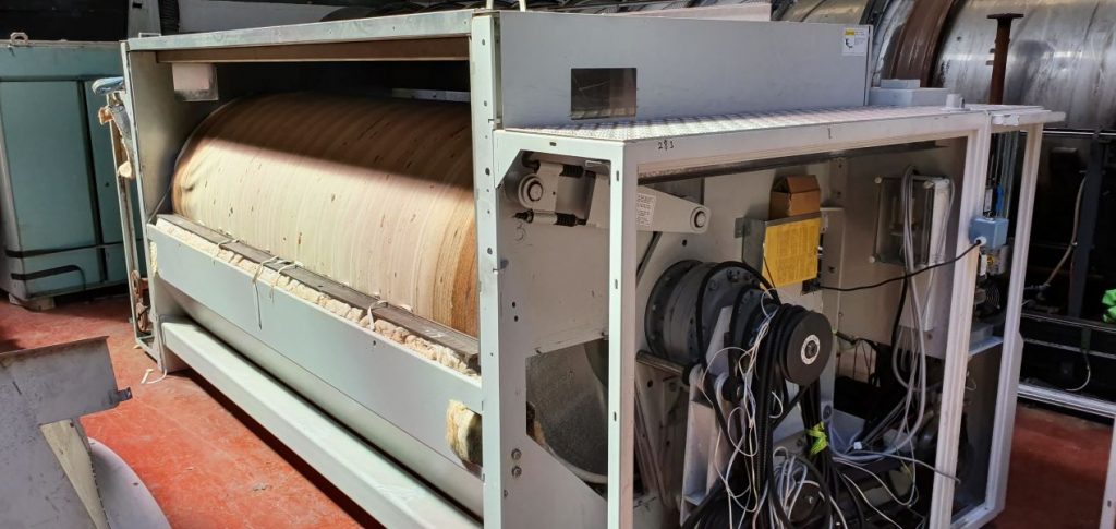 Jensen Jenroll EX12, three roll ironer, steam heated. - Laundryquip