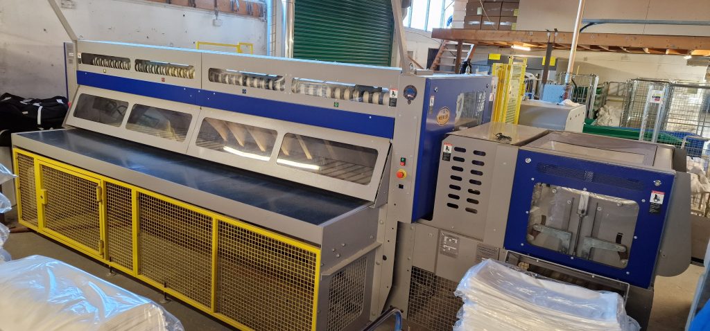 Gas Heated Ironer Line - Laco ironer / H J Weir Folder - Laundryquip